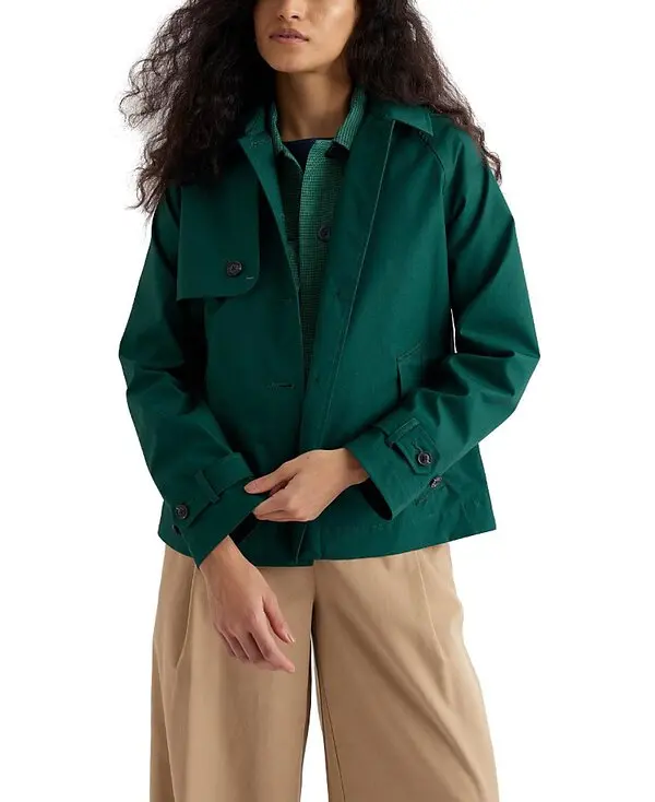 SEASALT CORNWALL Neap Tide Rain Jacket - Watson Green