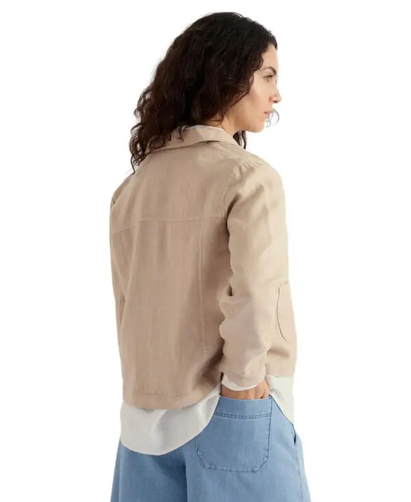 SEASALT CORNWALL Arame Linen Jacket - Whelk