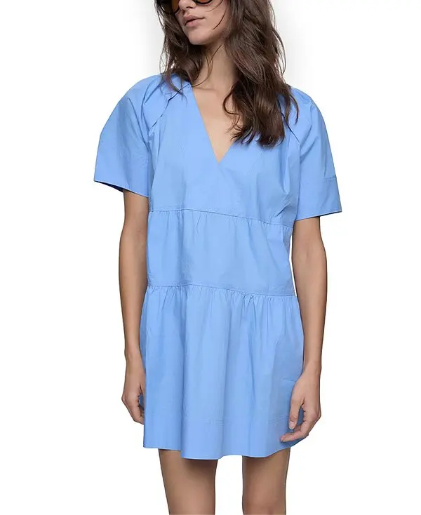 Rebecca Minkoff Vera Tiered Mini Dress - Azure
