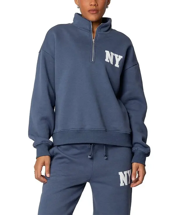 EDIKTED Quarter Zip Sweatshirt