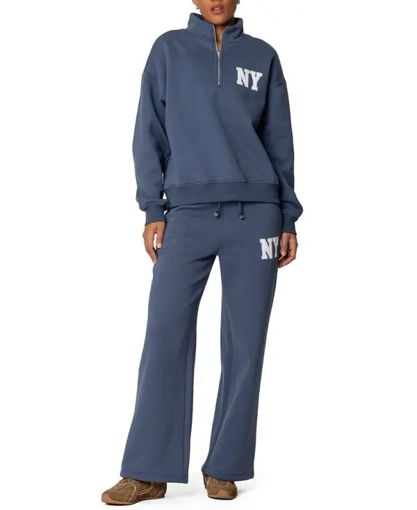 EDIKTED Quarter Zip Sweatshirt