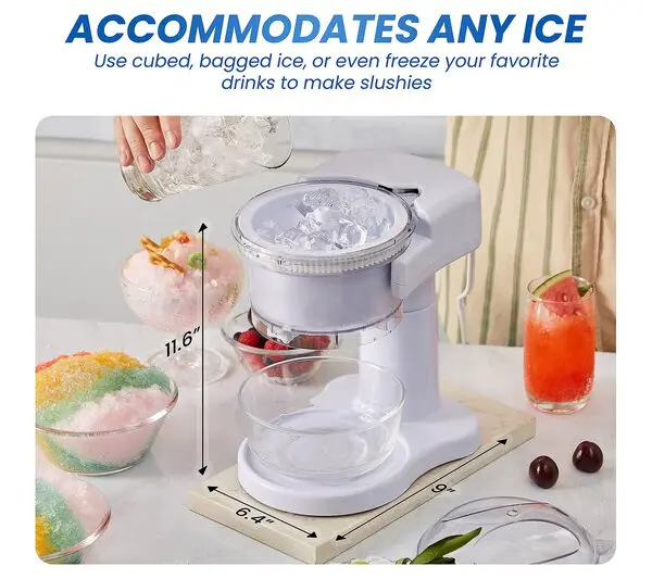 ELITE Cuisine Snow Cone & Shaved Ice Maker
