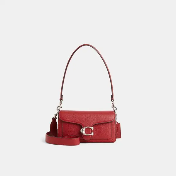 COACH Restored Tabby Shoulder Bag 20 - Silver/ruby