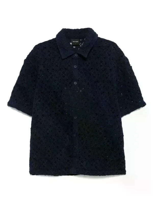 DAILY PAPER Lace Shield Shirt - Blue