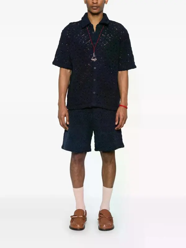 DAILY PAPER Lace Shield Shirt - Blue