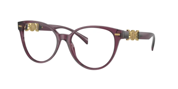 Versace Ve3334 Cat-eye Eyeglasses - Transparent Violet
