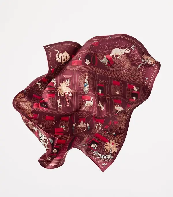 Cartier Silk Precious Address Scarf