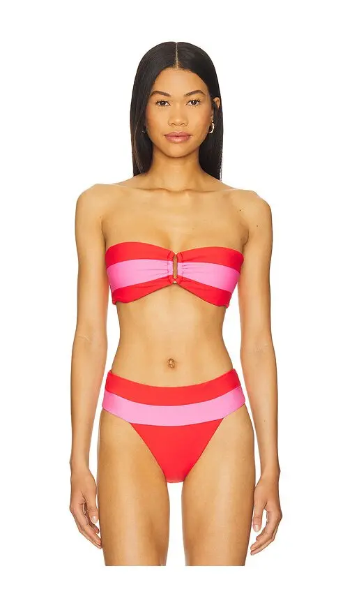 PQ Detail Bandeau Bikini Top - Passion