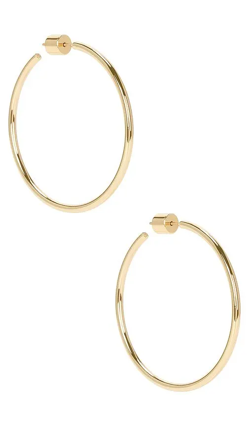 JENNIFER FISHER 1.5 Thread Baby Hoop Earrings - Yellow Gold