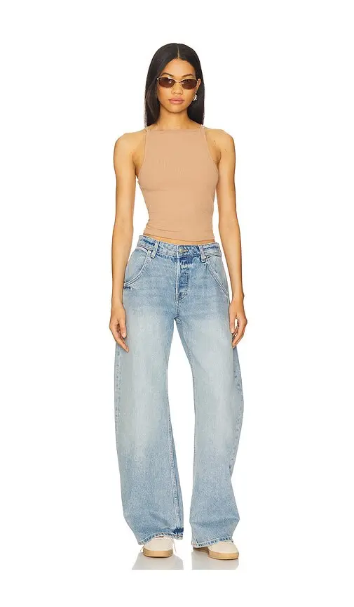 Free People We The Free Mia Tank - Macchiato