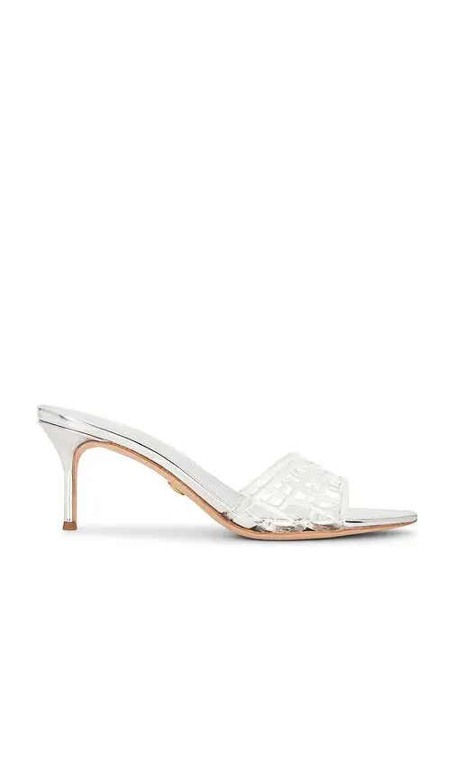 Veronica Beard Tia Jelly Heel - Clear & Silver