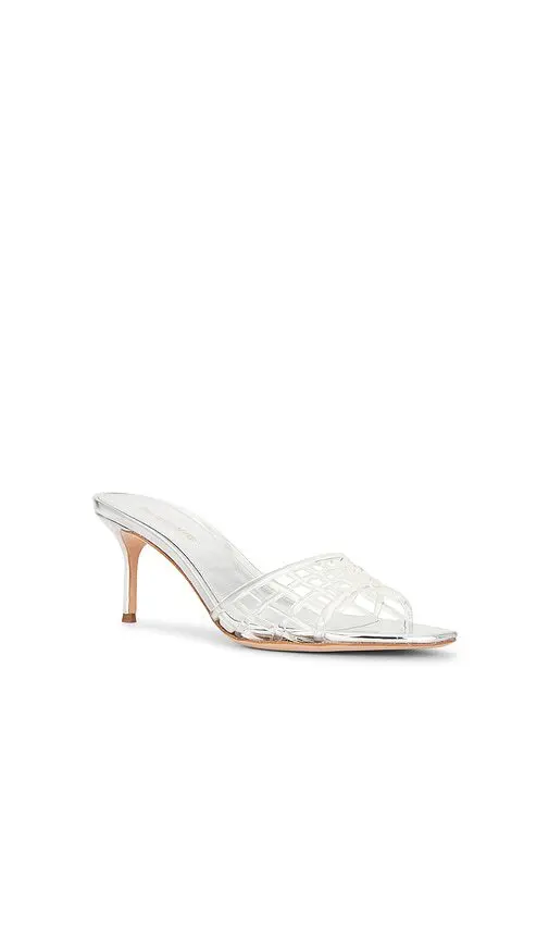 Veronica Beard Tia Jelly Heel - Clear & Silver