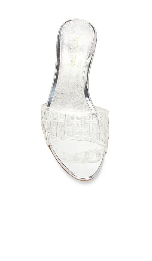 Veronica Beard Tia Jelly Heel - Clear & Silver