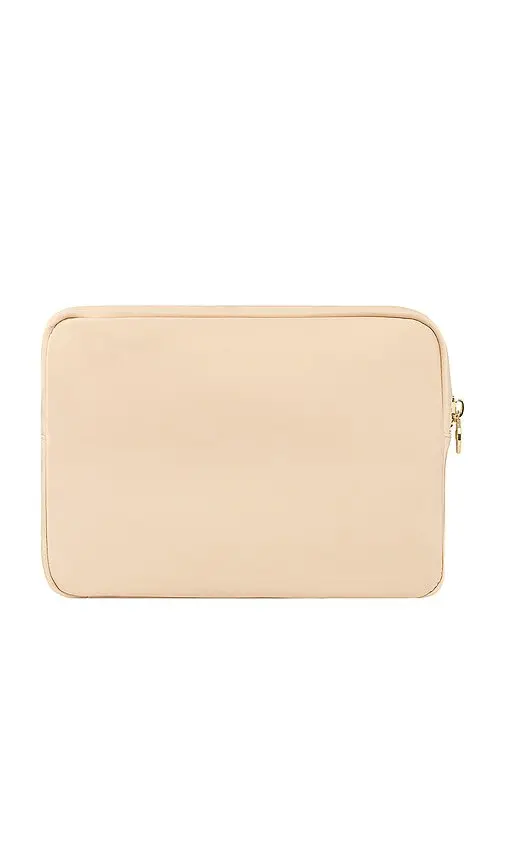 Stoney Clover Lane Always On Vacay Embroidered Large Pouch - Sand