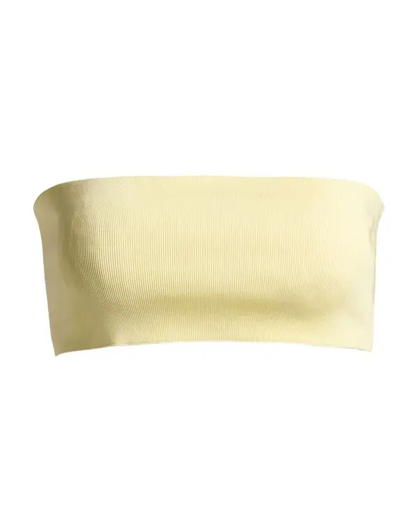 Fabiana Filippi Viscose And Polyester Blend Tube Top - Yellow