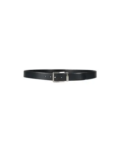 Emporio Armani Leather Belt With Logo - Blue