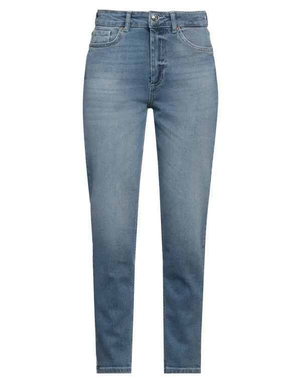 Only Mom Jeans In Medium Wash Cotton With Elastane