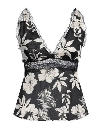 Pinko Floral Crepe Camisole - Black