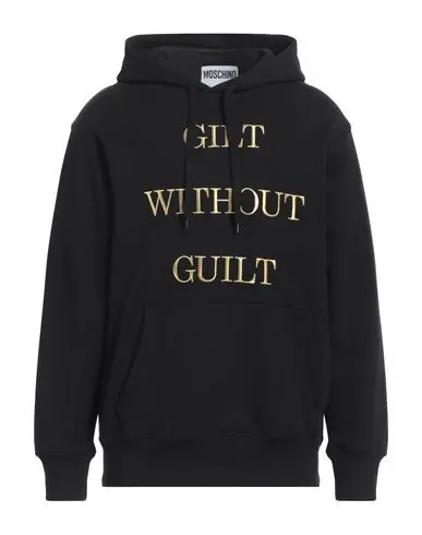 Moschino Cotton Couture Sweatshirt With Hood And Appliqués