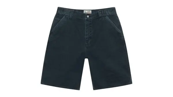 StÜssy Washed Canvas Work Short - Black