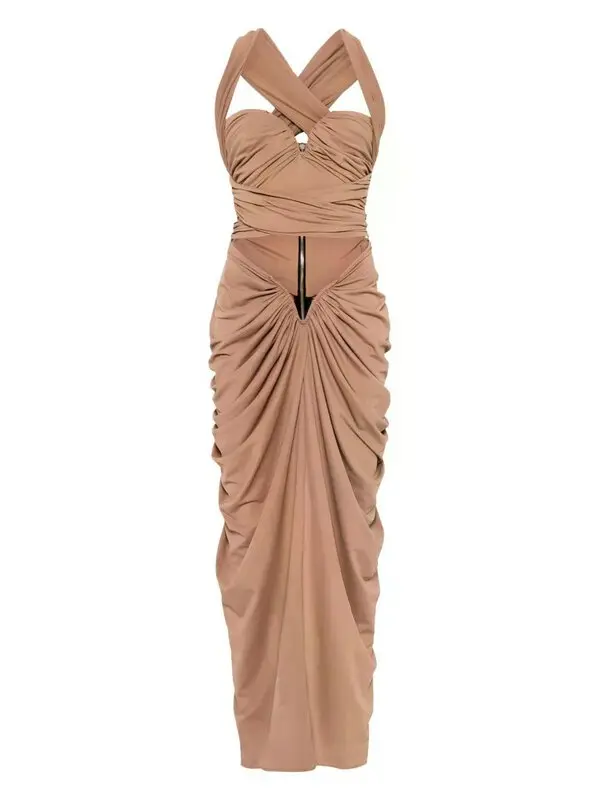 MITILIANE COUTURE Draped Maxi Dress
