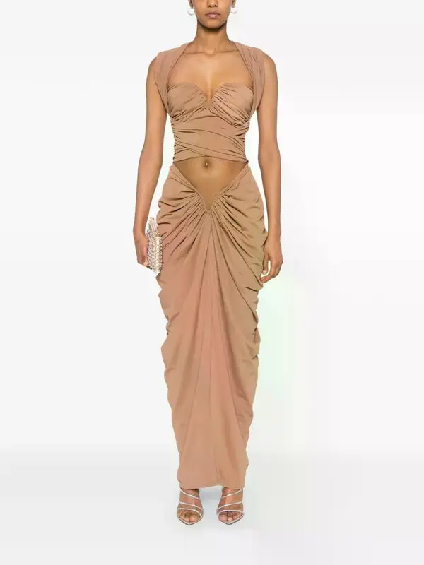 MITILIANE COUTURE Draped Maxi Dress