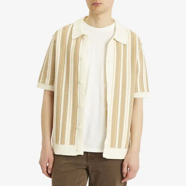 Nn07 Jackie Stripe Knitted Polo Shirt