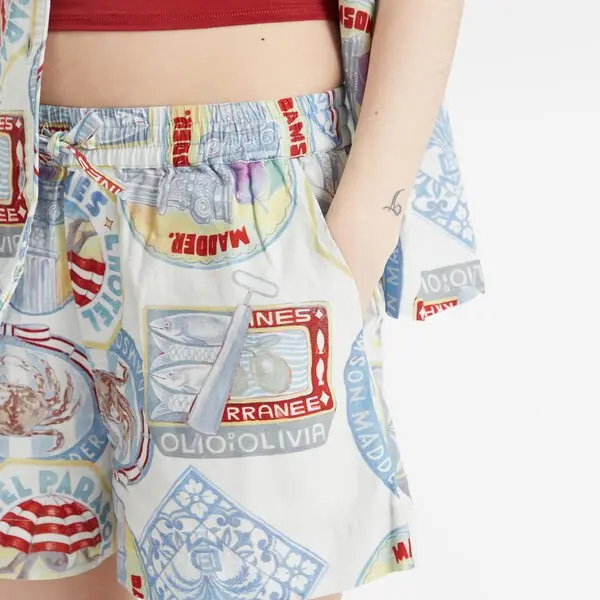 DAMSON MADDER Printed Pull On Shorts
