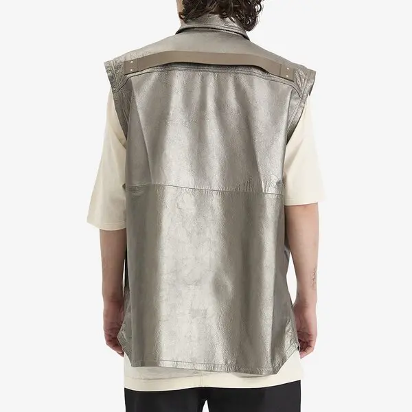 Rick Owens Leather Jumbo Outershirt