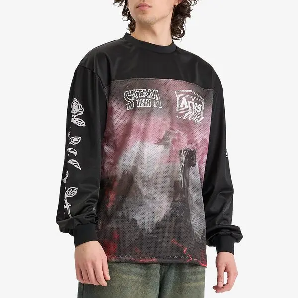Aries Ramscape Airtex Longsleeve T-shirt
