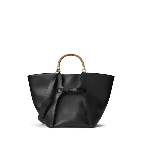 Ralph Lauren The Large Calfskin Tote - Black