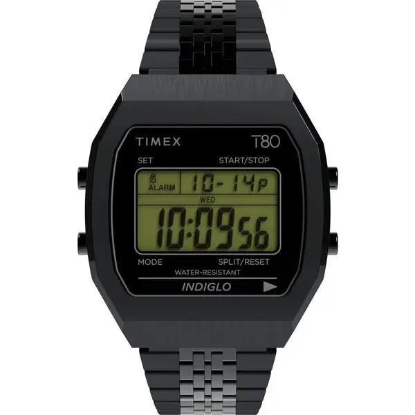 Timex® T80 Digital Bracelet Watch - Black