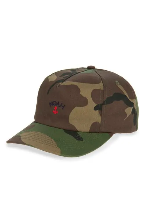 NOAH Anchor Logo Baseball Cap - Camo