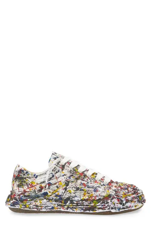 Mihara Yasuhiro Peterson23 Og Sole Sputtering Paint Canvas Sneakers - White Multi