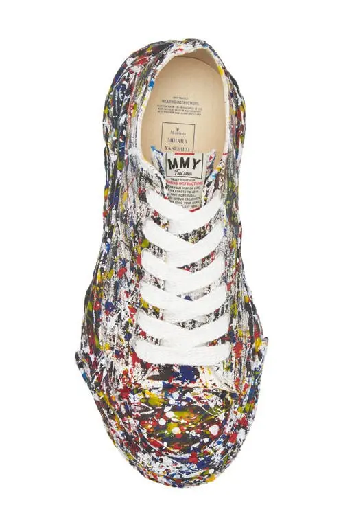 Mihara Yasuhiro Peterson23 Og Sole Sputtering Paint Canvas Sneakers - White Multi