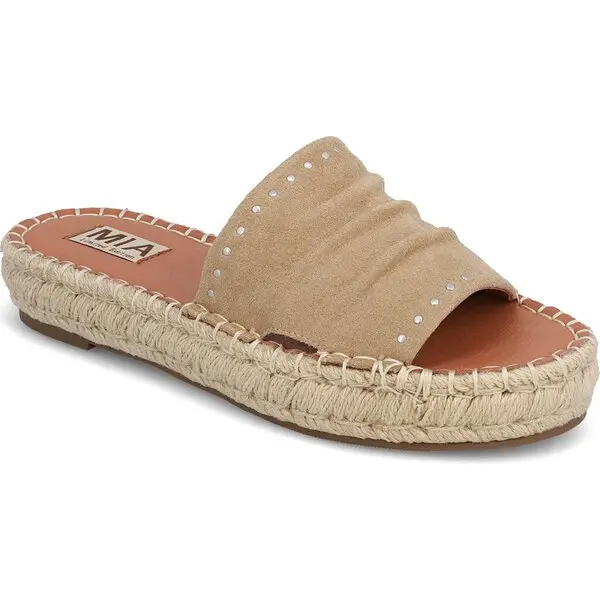 Mia Dahya Espadrille Platform Slide Sandal