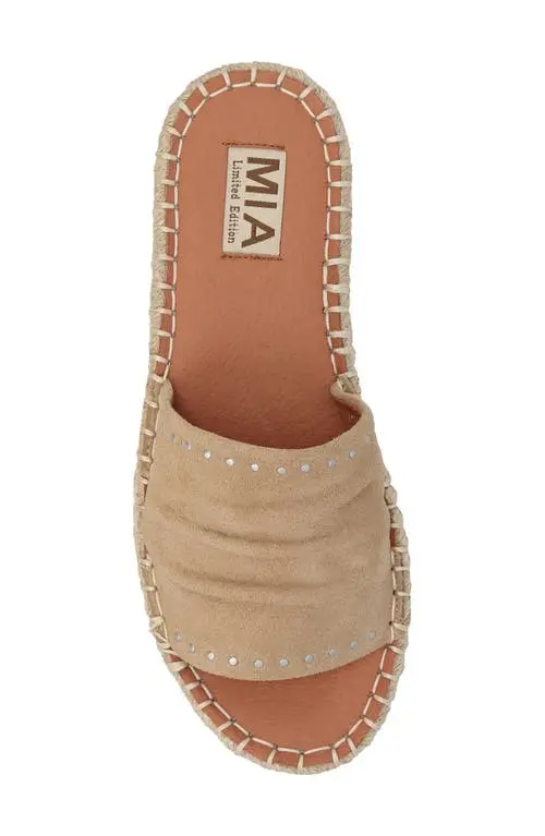 Mia Dahya Espadrille Platform Slide Sandal