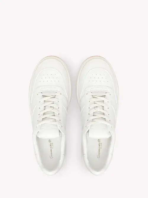 GIANVITO ROSSI Slam Lace-up Sneakers - White Calf