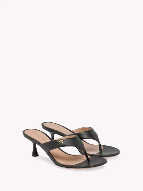 GIANVITO ROSSI Ascent Thong 55 Sandals - Black