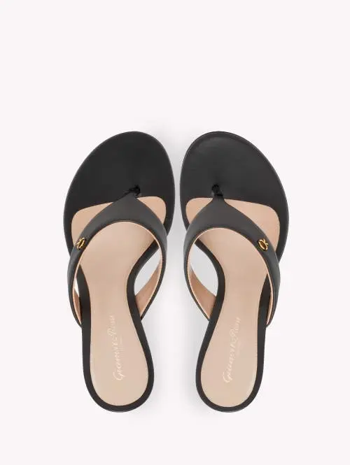 GIANVITO ROSSI Ascent Thong 55 Sandals - Black