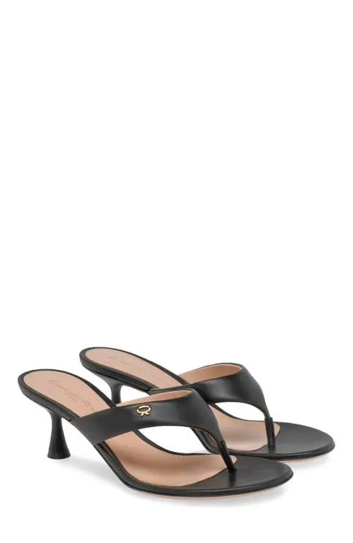 GIANVITO ROSSI Ascent Thong 55 Sandals - Black