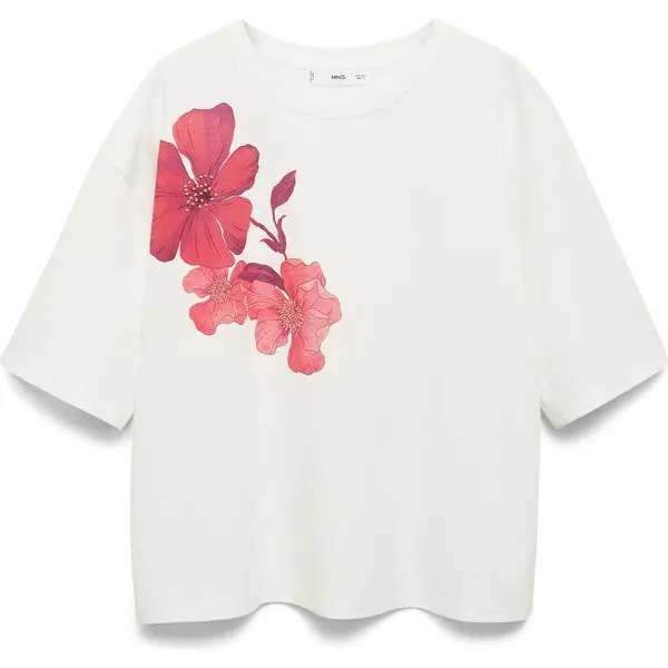 Mango Flower Cotton T-shirt