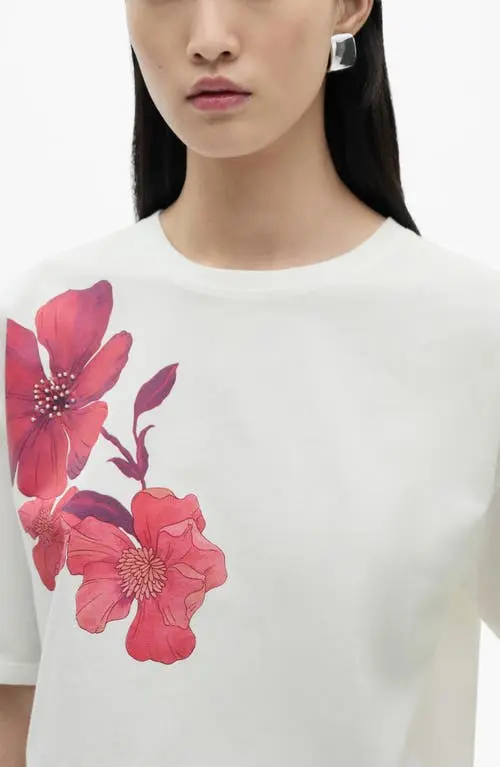 Mango Flower Cotton T-shirt