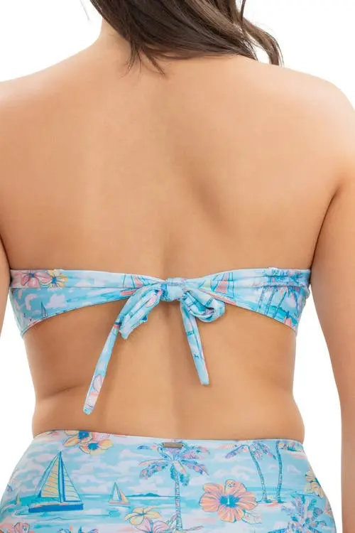 Kenny Flowers The Bvis Ruffle Bandeau Bikini Top