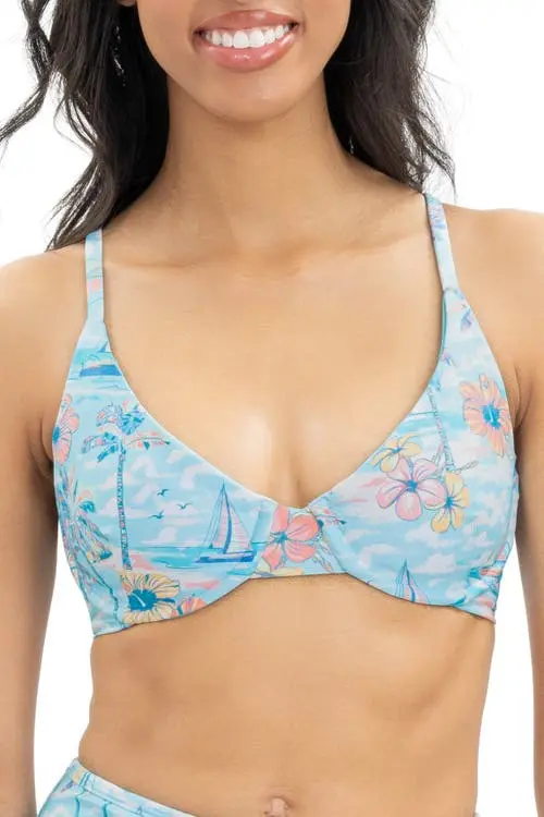 Kenny Flowers The Bvisunderwire Bikini Top - Light Blue
