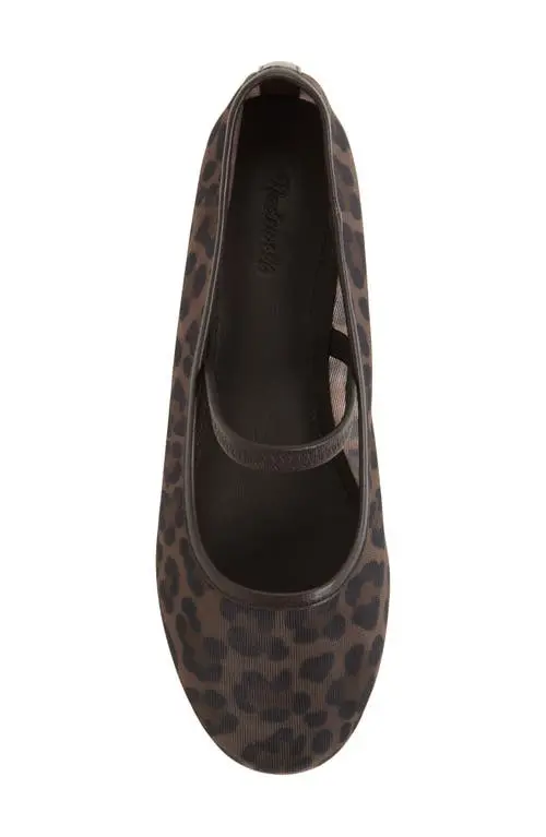 Madewell The Greta Leopard Mesh Ballet Flat