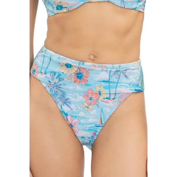 Kenny Flowers The Bvis Banded Bikini Bottom - Light Blue