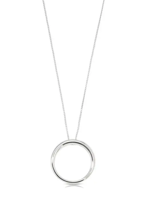 Ettika Eternal Orbit Pendant Necklace - Silver