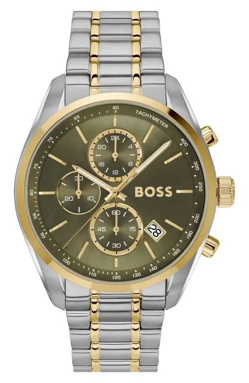 BOSS Grand Prix Bracelet Watch - Green Dial