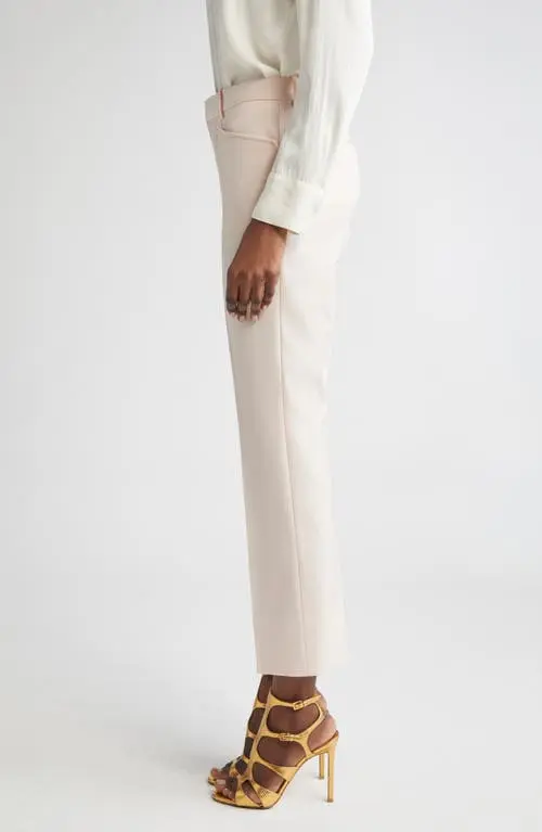 TOM FORD Wool Stretch Grain De Poudre Tailored Trousers